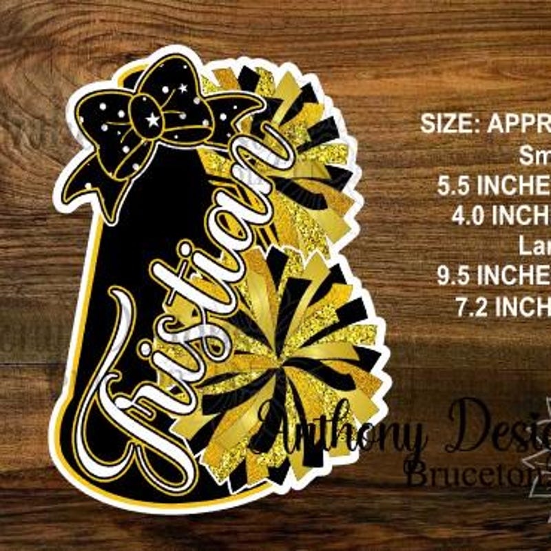 Cheerleader Decal - Etsy