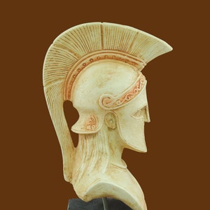 Leonidas Head King of Sparta Bust Greek Spartan Warrior Statue Handmade ...