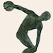 Discobolus of Myron Ancient Greek Disc Thrower Olympic Games Statue ...