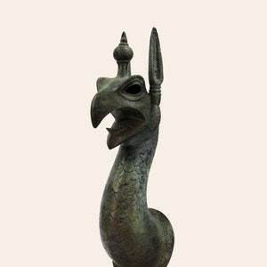 Griffin Bird Head Statue, Greek Mythology Creature Solid Bronze Statue ...