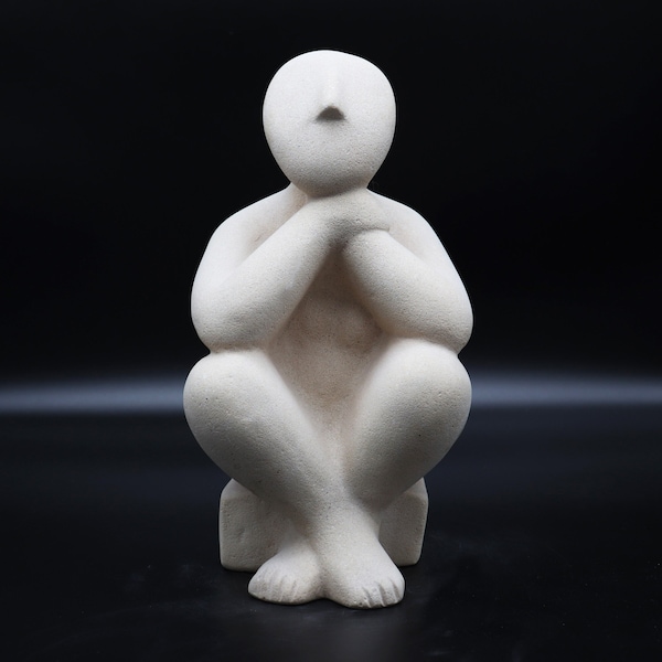 Woman Sitting Statue - Etsy