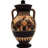 Greek Pottery, Amphora of Exekias, Black Figure Vase, Achilles and Ajax ...