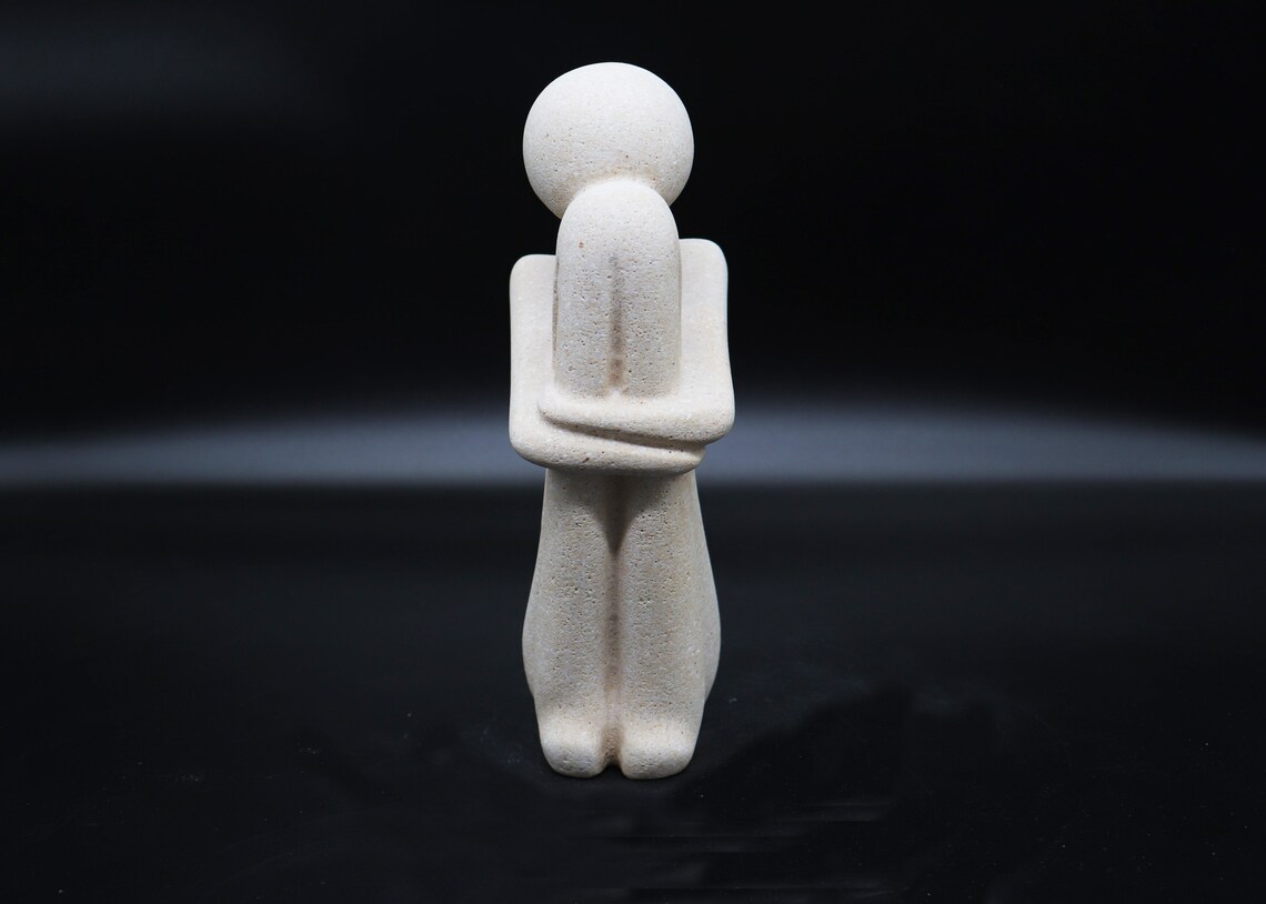 Thinking Woman Cycladic Statue, Ancient Greek Art Inspired Large ...