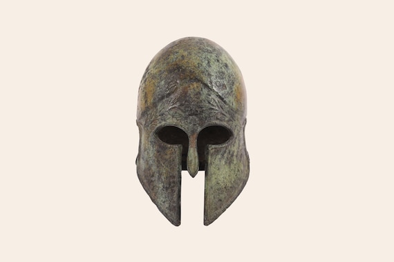 Ancient Greek Corinthian Helmet With Laurel Leaves Adorned - Etsy