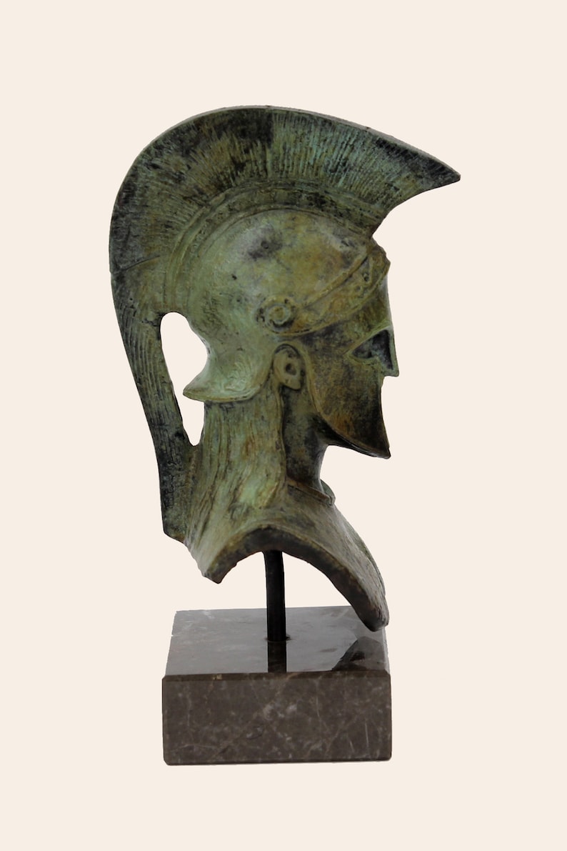 King Leonidas Statue Spartan Hero Greek Legend Head Bust - Etsy