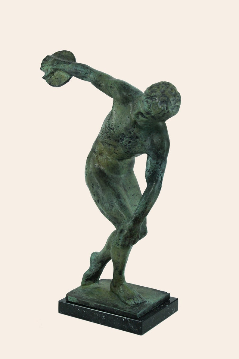 Discobolus of Myron Ancient Greek Disc Thrower Olympic Games | Etsy