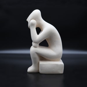 Cycladic Art, Thinker Statue, Cycladic Sculpture, Thinking Man, Ancient ...
