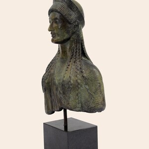 Korai Acropolis Statue, Female Greek Athene Statue, Solid Bronze Greek ...