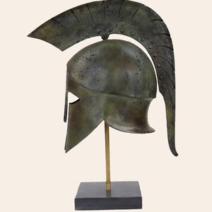 Spartan Real Size Helmet Corinthian Craftmanship Solid Bronze Museum ...