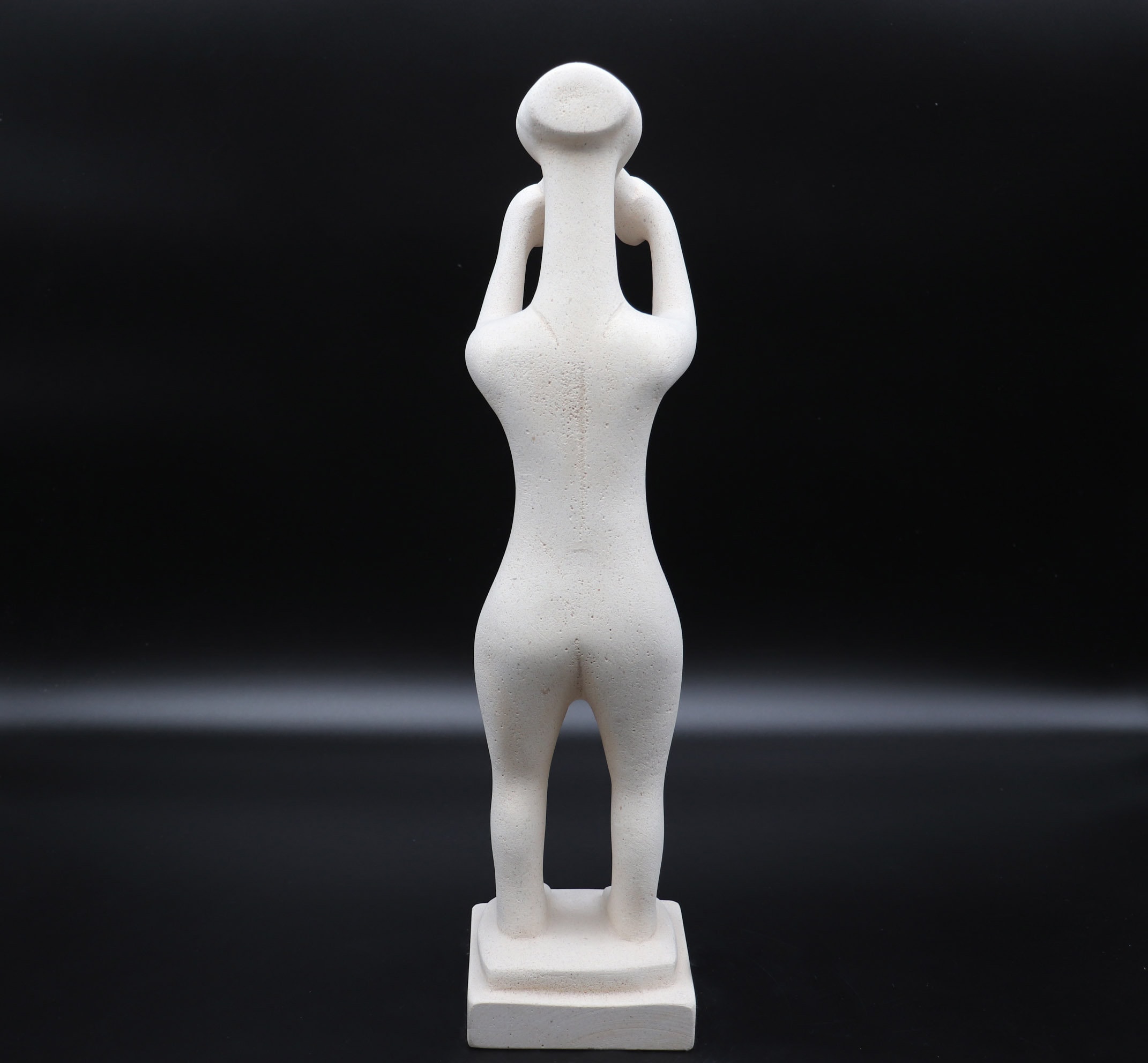 Greek Cycladic Flute Player Statue, Art History Marble Inspired Music ...