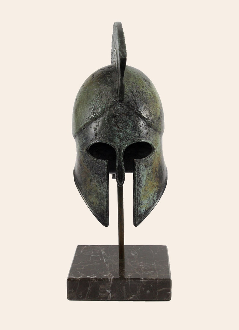 Meandros Crested Helmet Ancient Greek Bronze Corinthian Helmet - Etsy