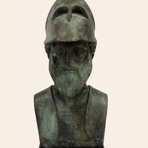 Ajax the Great Statue, Aias Solid Bronze Bust Sculpture, Greek ...
