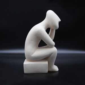 Cycladic Art, Thinker Statue, Cycladic Sculpture, Thinking Man, Ancient ...