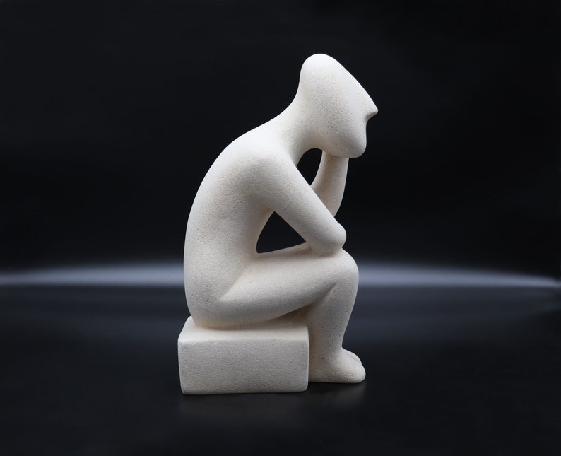 Cycladic Art, Thinker Statue, Cycladic Sculpture, Thinking Man, Ancient ...