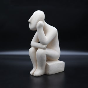 Cycladic Art, Thinker Statue, Cycladic Sculpture, Thinking Man, Ancient ...