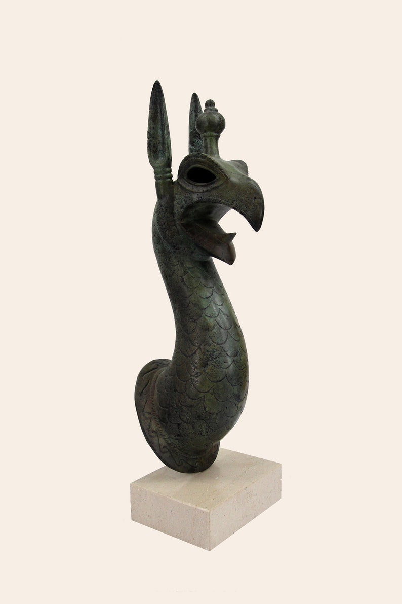 Griffin Bird Head Statue Greek Mythology Creature Solid - Etsy