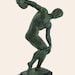 Discobolus of Myron Ancient Greek Disc Thrower Olympic Games Statue ...