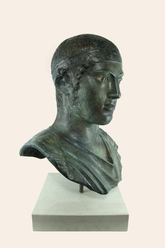 Art & Collectibles Sculpture Sculpture Verdigris Early Classical Style ...