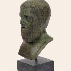 Plato Bust Statue, Greek Philosopher and Thinker Solid Bronze Statue ...