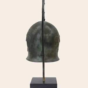 Cretan Helmet Pegasus Griffin Real Size Helmet Solid Bronze Ancient ...