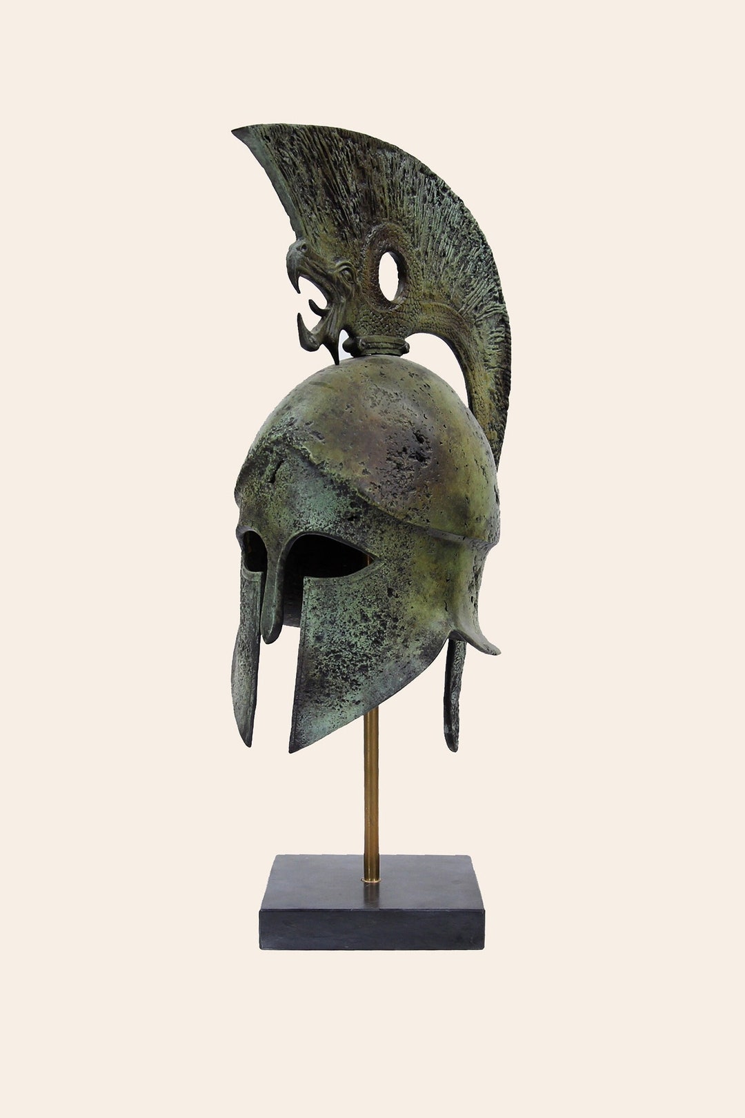 Spartan Corinthian Helmet, Greek Warrior Hoplite Casque With Griffin ...
