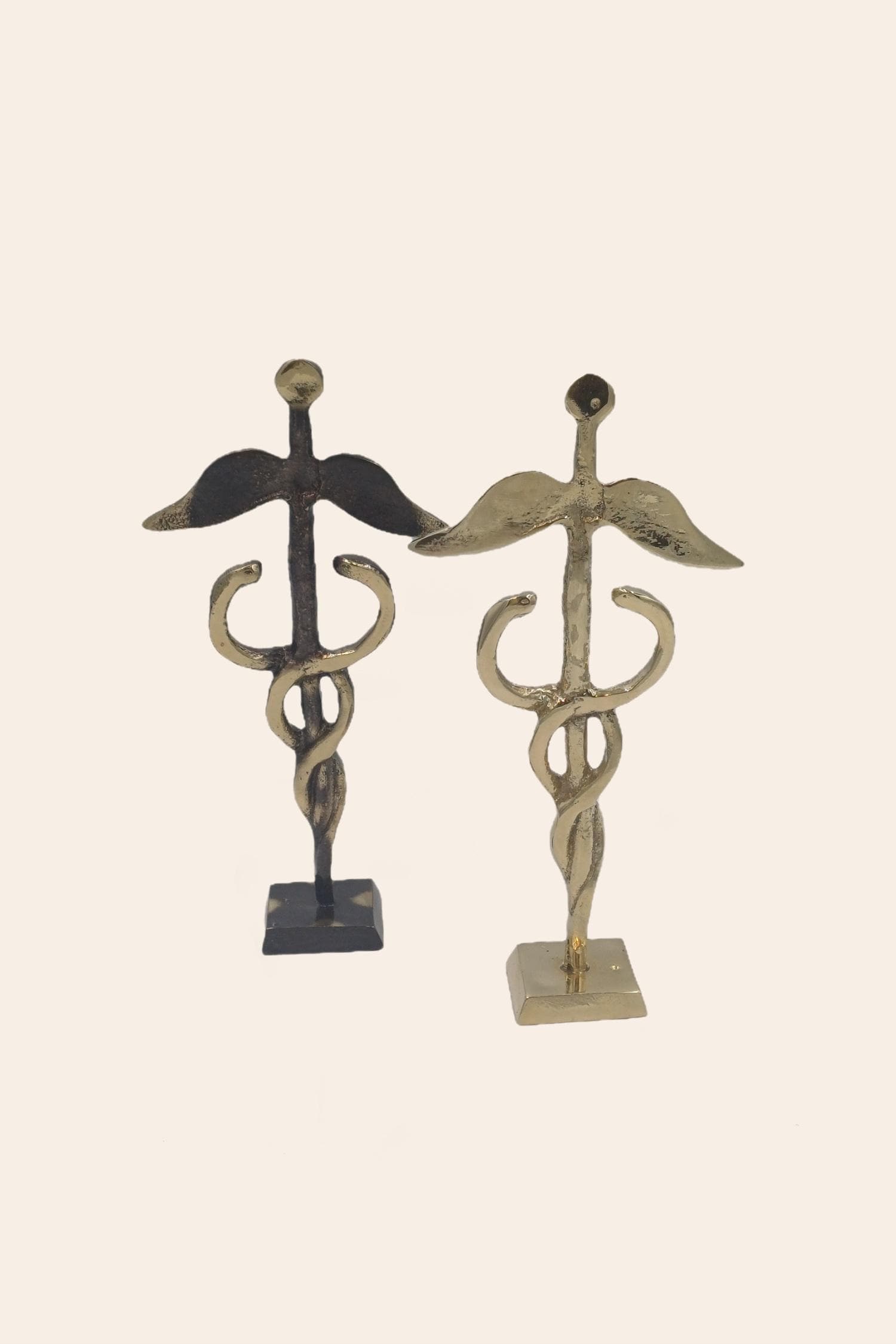 Caduceus Symbol, Greek God Hermes Staff, Ancient Mythology Sculpture ...