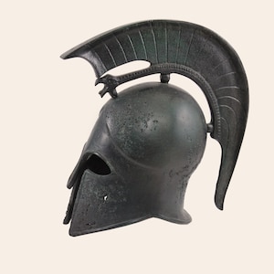 Snake Crested Greek Helmet Quality Museum Replica Corinthian Helmet ...