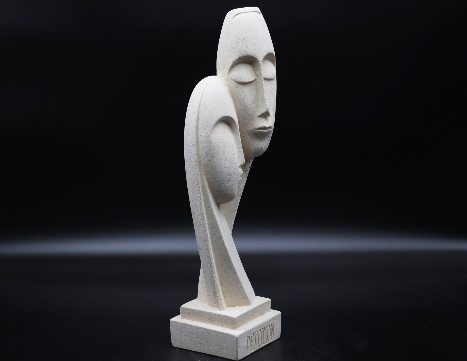 Devotion Couples Porestone Figurine Art Large Statue - Etsy