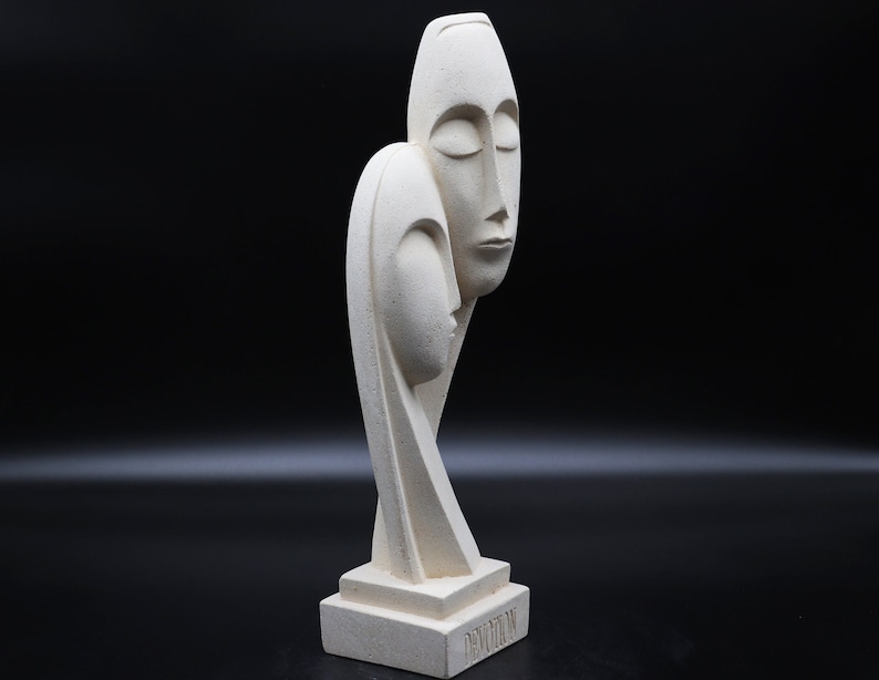 Devotion Couples Porestone Figurine Art Large Statue - Etsy