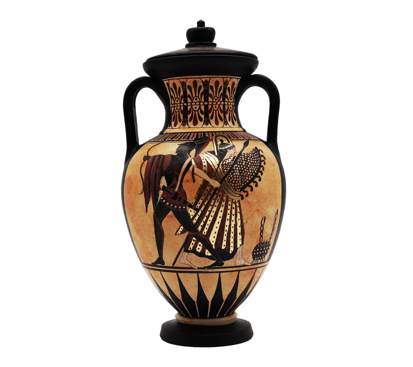 Ancient Greek, Amphora Vase, Hercules and Lernaean Hydra, Black Figure ...