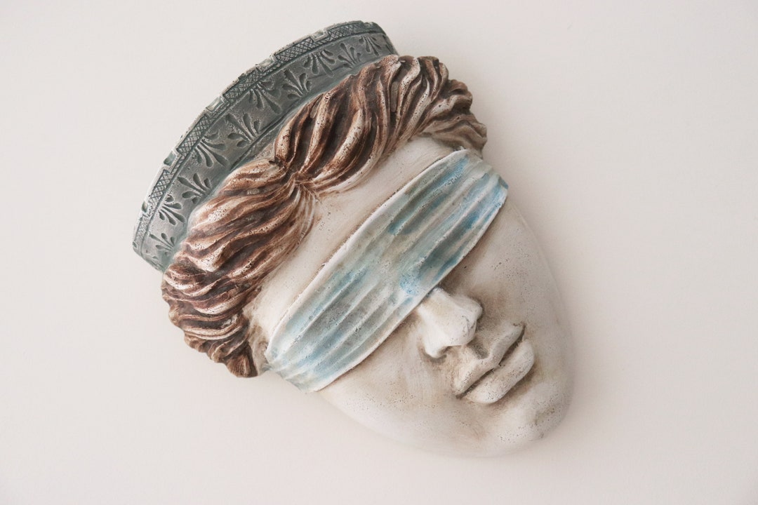 Themis Wall Mask, Lady Justice Greek Goddess, Handmade Artifact ...