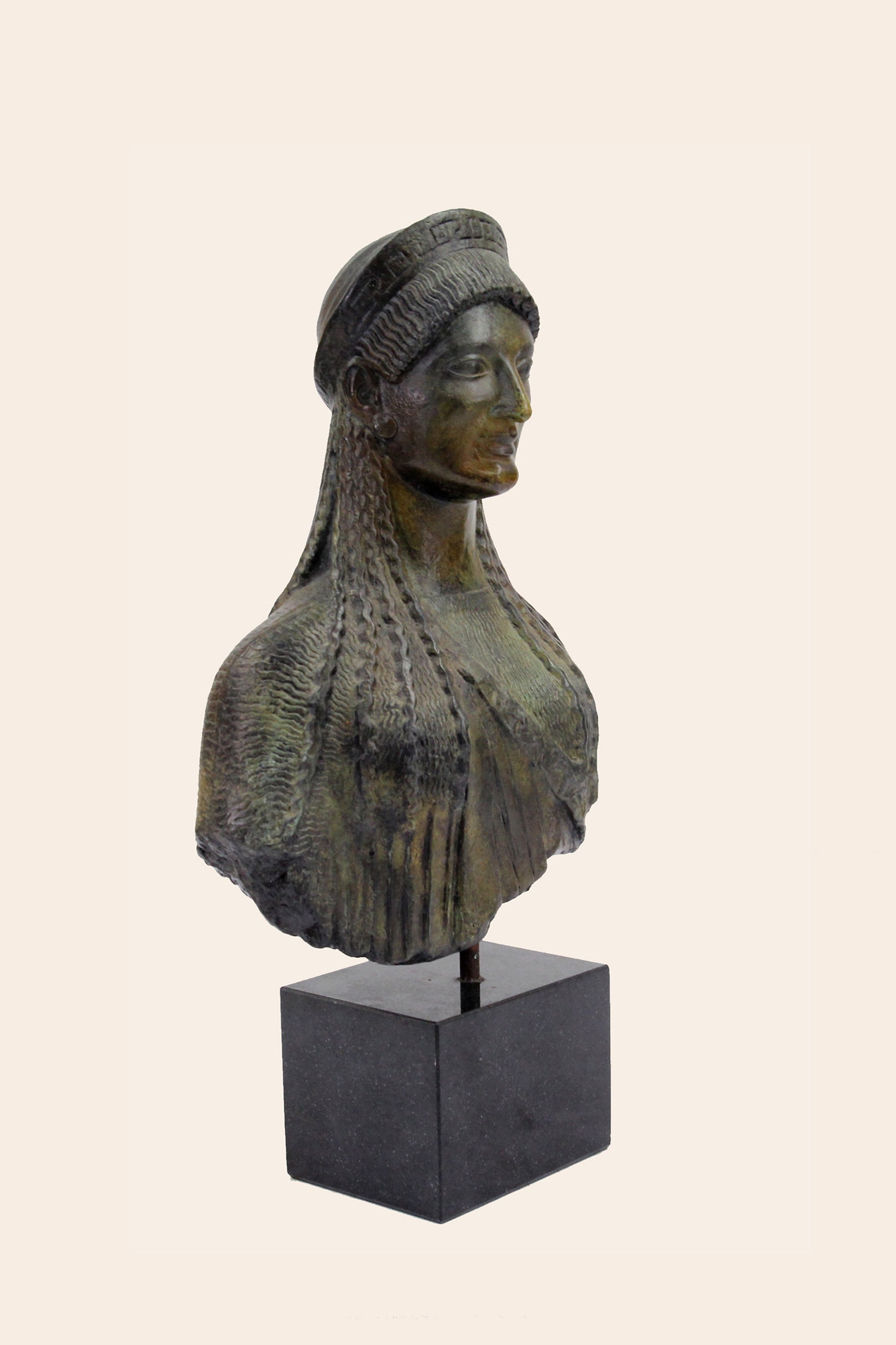 Korai Acropolis Statue, Female Greek Athene Statue, Solid Bronze Greek ...