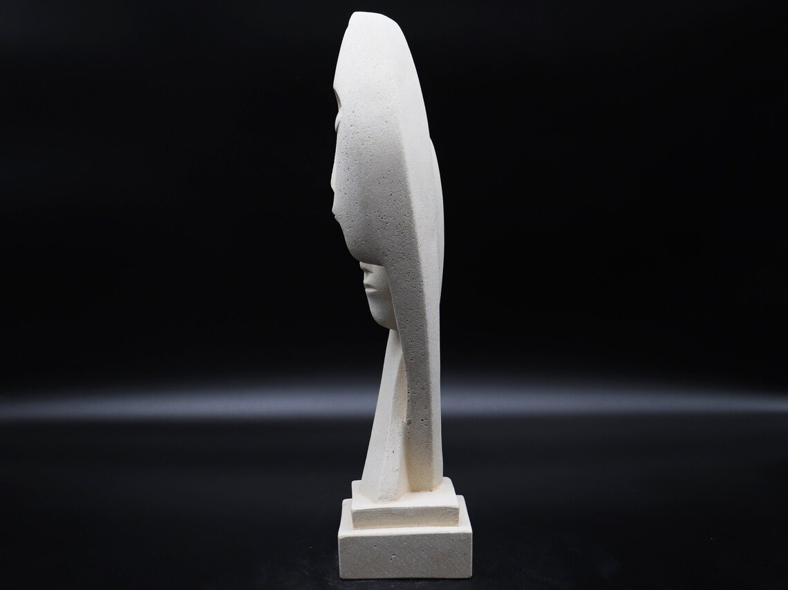 Devotion Couples Porestone Figurine Art Large Statue - Etsy