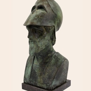 Ajax the Great Statue, Aias Solid Bronze Bust Sculpture, Greek ...