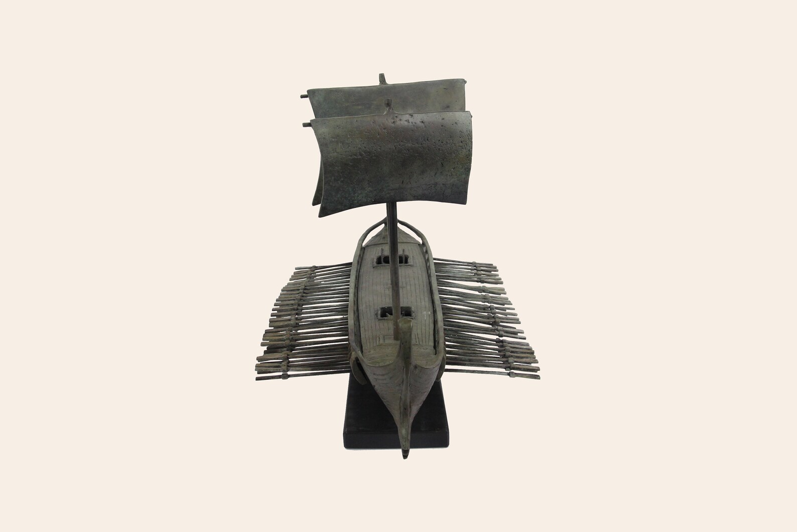 Ancient Greek Trireme Ship Handmade Solid Bronze Vessel - Etsy