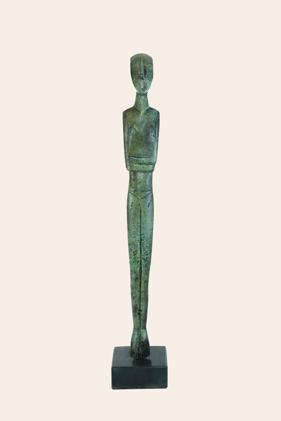 Greek Cycladic Art Feminine Idol Bronze Art Original Artifact Handmade ...