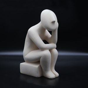 Cycladic Art, Thinker Statue, Cycladic Sculpture, Thinking Man, Ancient ...