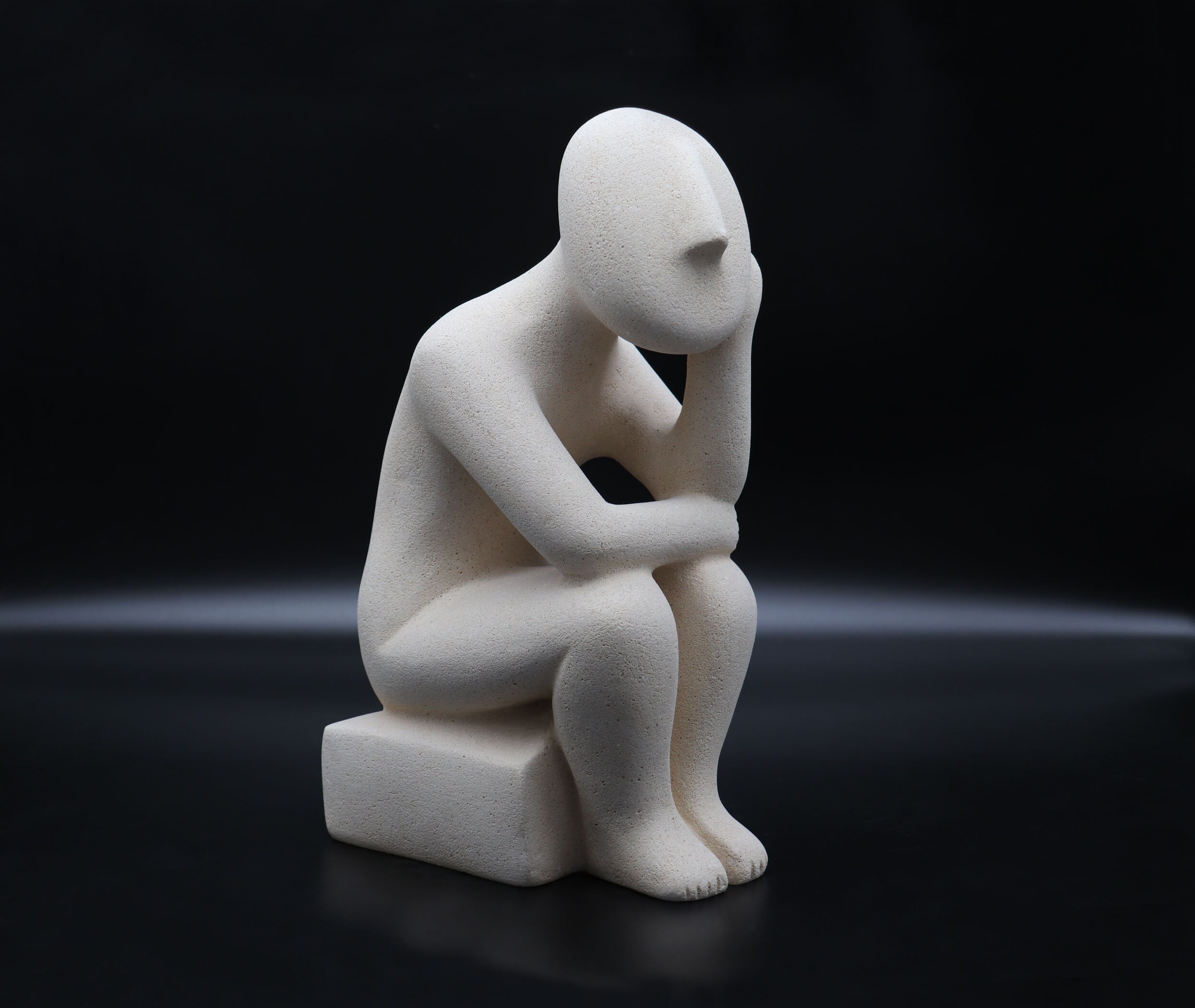 Cycladic Art, Thinker Statue, Cycladic Sculpture, Thinking Man, Ancient ...