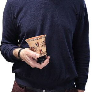 Pethagorean Cup, Greek Pottery, Pythagoras Mug, Dionysus and Maenads ...