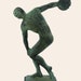 Discobolus of Myron Ancient Greek Disc Thrower Olympic Games Statue ...
