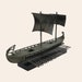 Trireme Bronze Ship Statue Table Top Display, Penteconter Ship ...