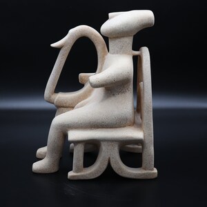 Cycladic Harpist Statue, Ancient Greek Music Art Inspired Large ...