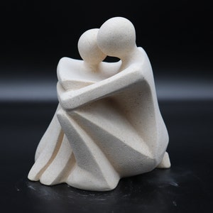 Lovers Figurine Art, Modern Statues Seated Statue Figurine, Eternal ...
