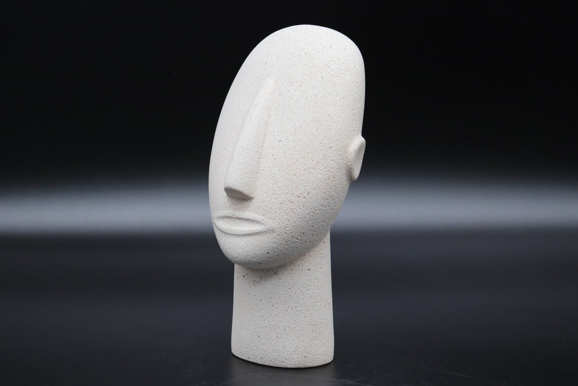 Idol Head Porestone Statue, Cycladic Museum Replica Figurine, Art ...