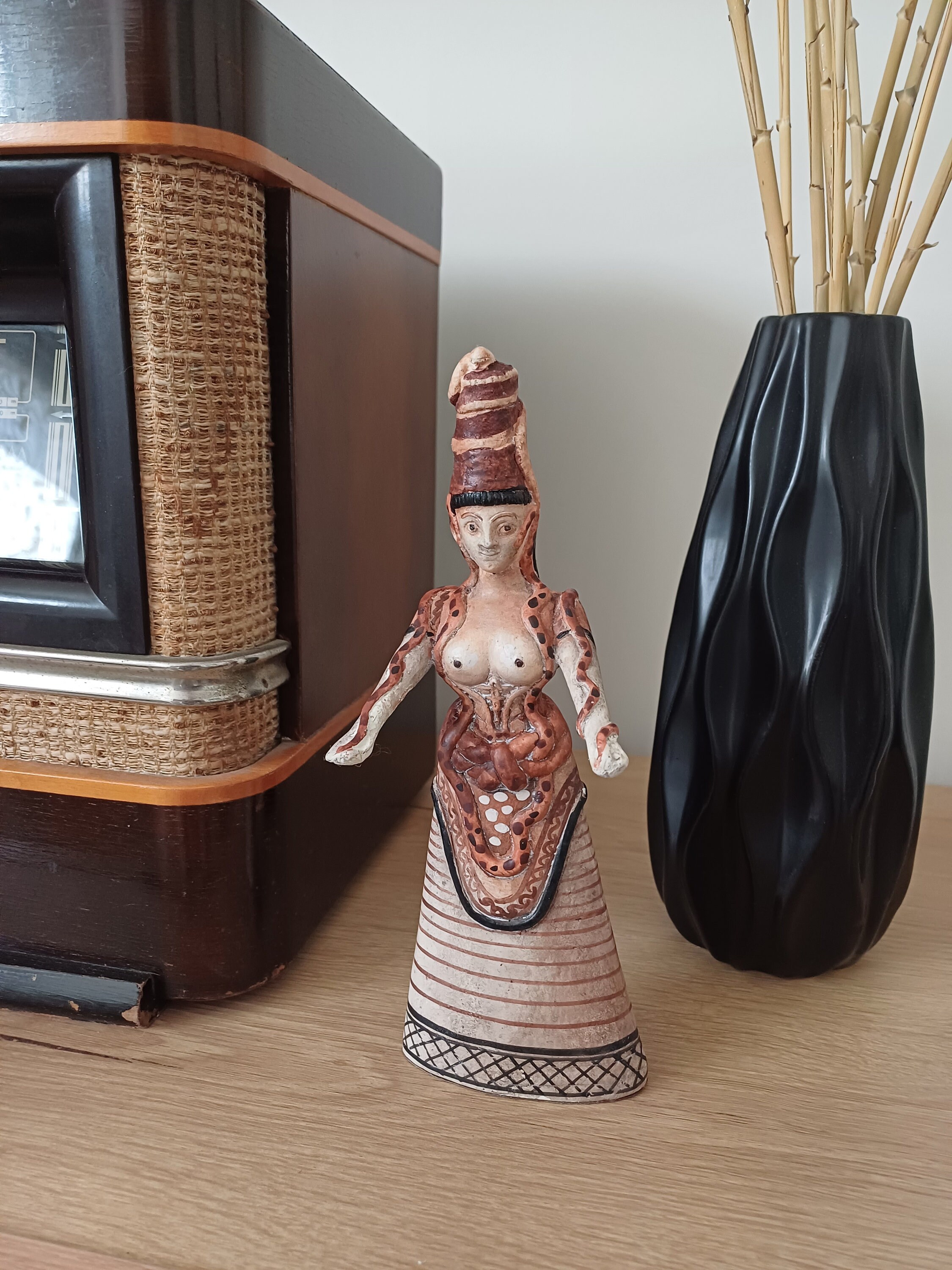 Minoan Snake Goddess With Closed Hands Plaster Casting Ancient Greek ...