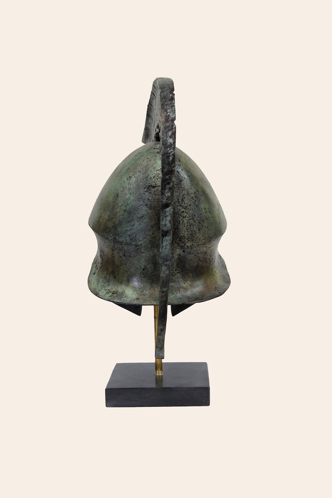 Spartan Corinthian Helmet Real Size Solid Bronze Greek Helmet Eyebrows ...