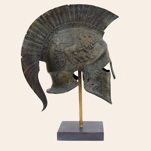 Big Chariot Helmet Solid Bronze Ancient Greek Art Museum Reproduction ...