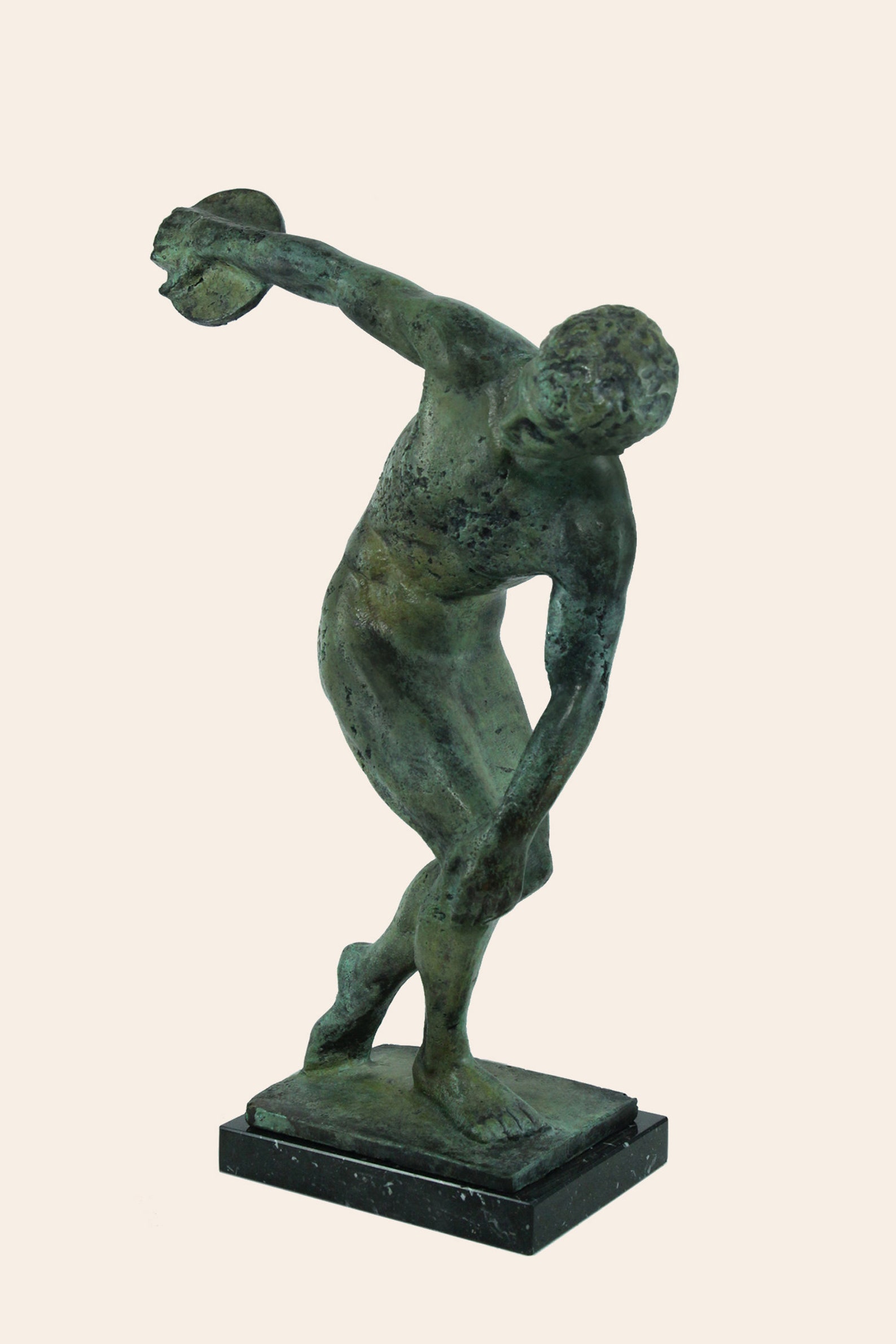 Discobolus Of Myron Ancient Greek Disc Thrower Olympic Games | Etsy