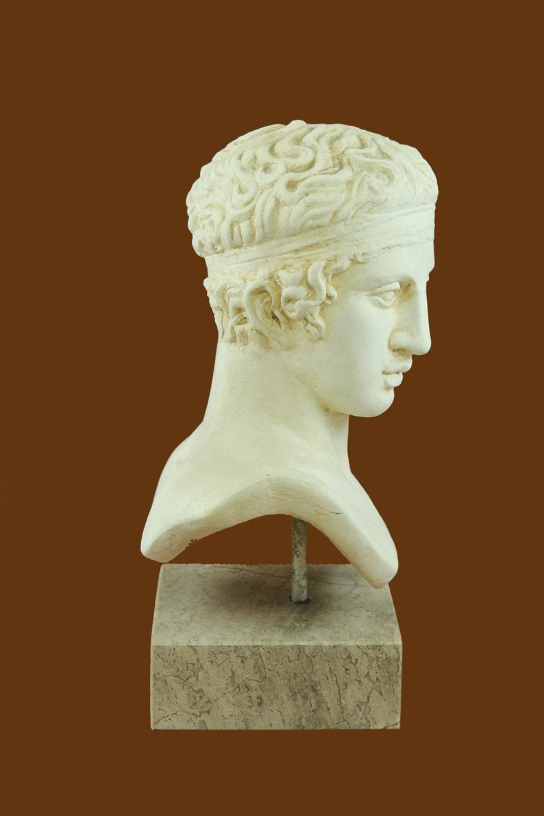 Head of Diadumenos of Polyclitus Masterpiece of Ancient Greek Sculpture ...