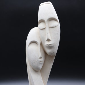 Devotion Couples Porestone Figurine Art, Large Statue Figurine, Love ...
